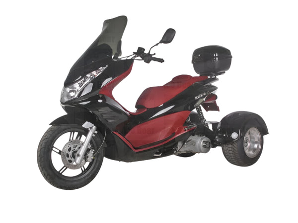 300cc EFI Tryker Trike Scooter Gas Moped Fully Automatic with Reverse ...